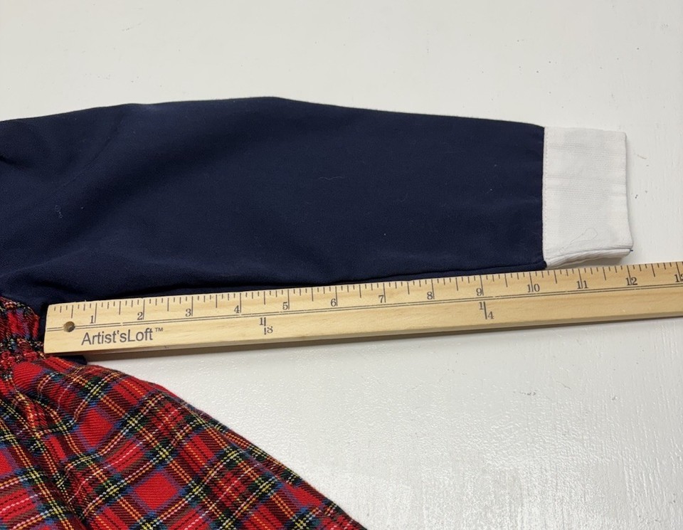 Vintage BT KIDS Girls Size 5 Dress Red Apple Plaid School Days Smocked ...