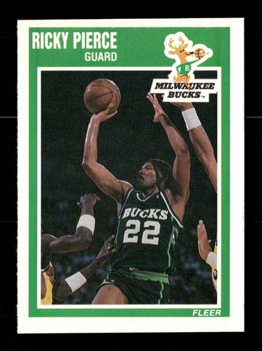 1989-90 Fleer NBA Basketball Card #88 Ricky Pierce Bucks | eBay