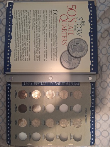 Official U.S Mint 50 State Quarters Set 1999-2008 (P only) Complete in ...
