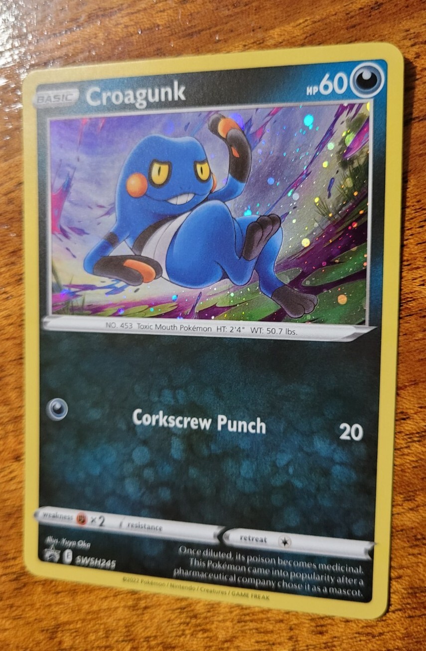 Croagunk SWSH245 Lost Origin Pokemon Card Black Star Promo NM | eBay