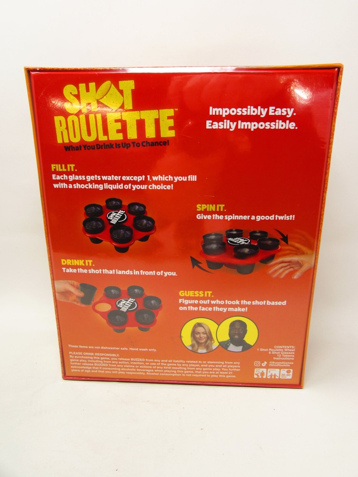 Shot Roulette Game Set - Shot Spinning Drinking Game Brand New In ...