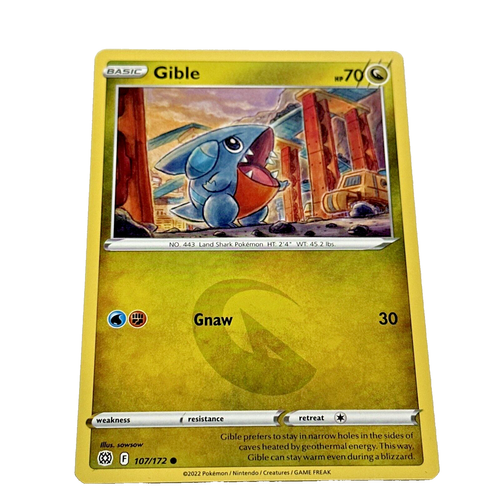 Gible Brilliant Stars 107/172 Pokemon TCG Card NM/M Regular Common | eBay