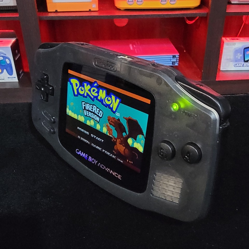 Smoke Grey Game Boy Advance GBA Console with iPS V5 Backlight Backlit ...