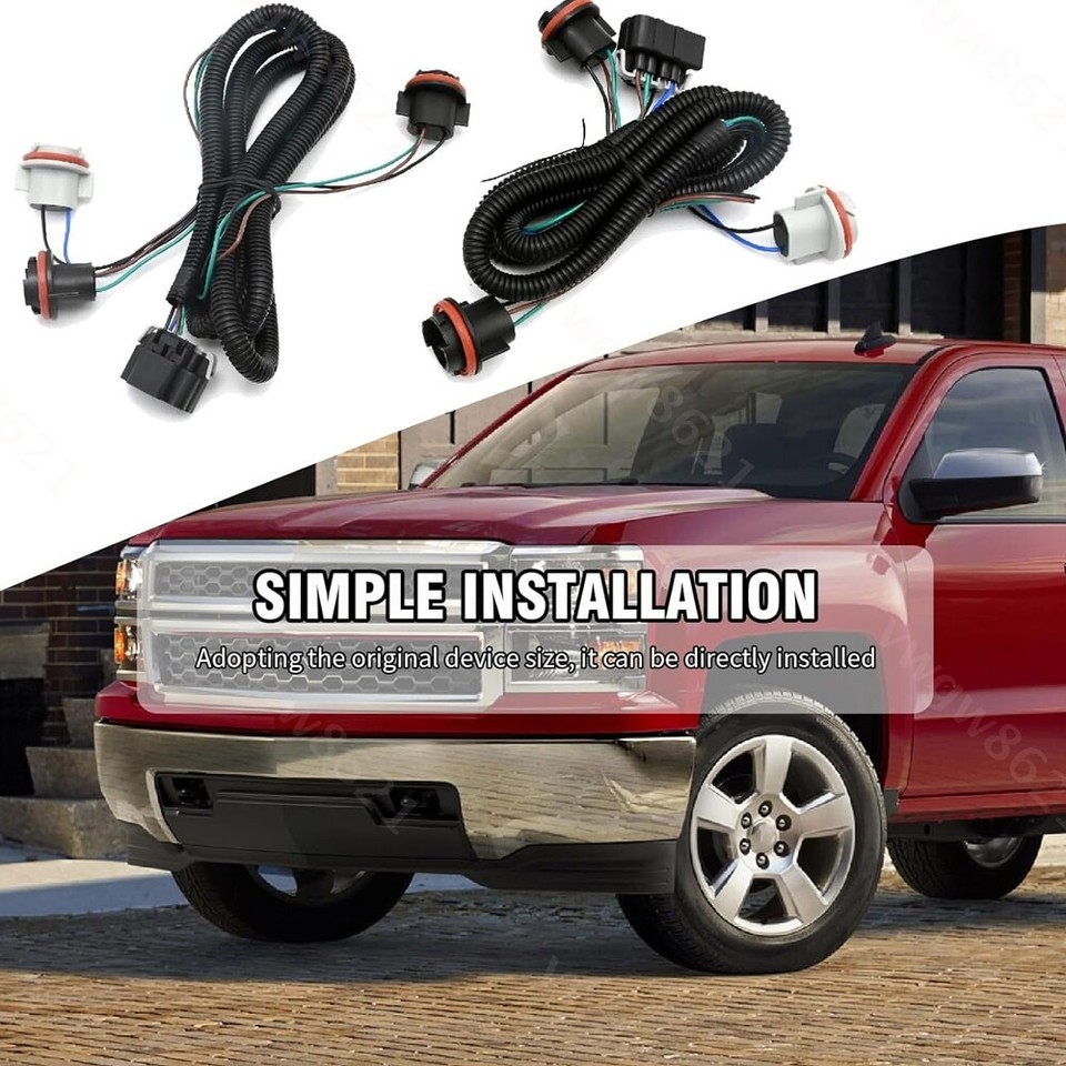 Tail Light Lamp Wiring Harness LH RH Pair For Fits Chevy Silverado ...