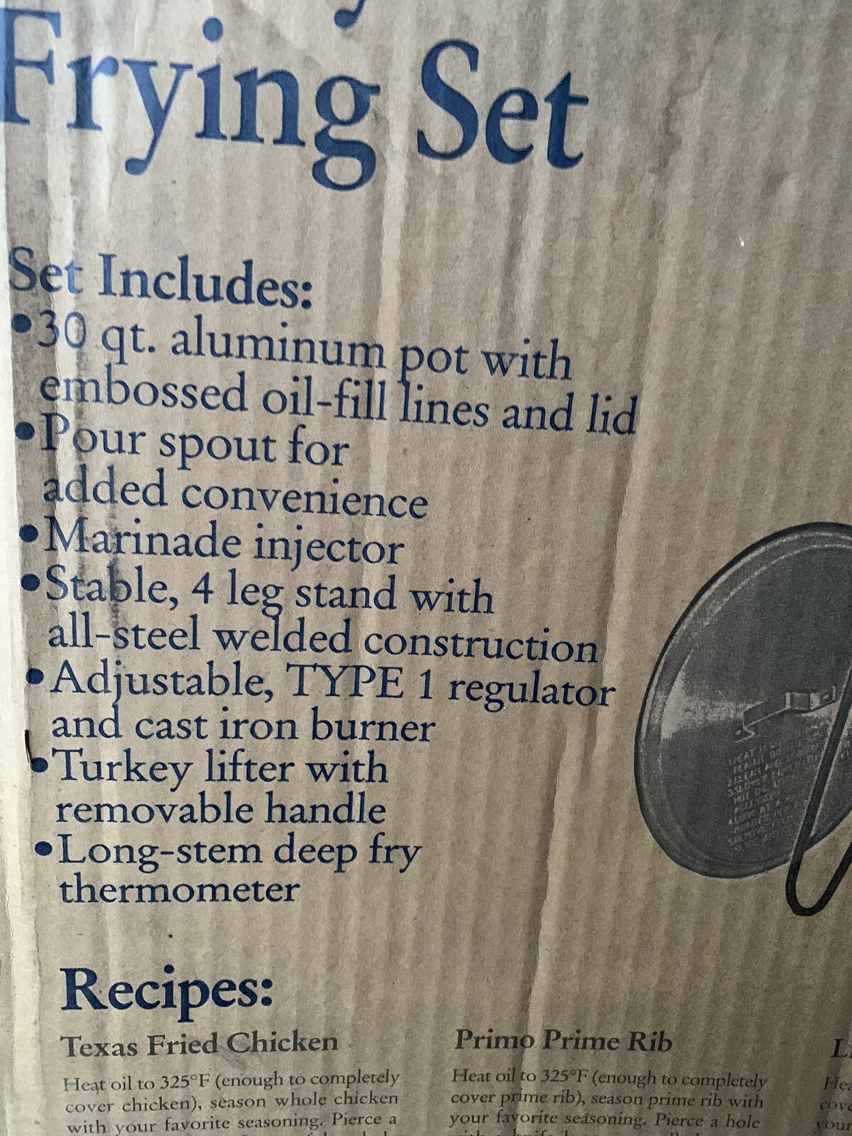 Thermos Turkey Frying Set 30 Qt Aluminum Pot Turkey Deep Fryer | eBay