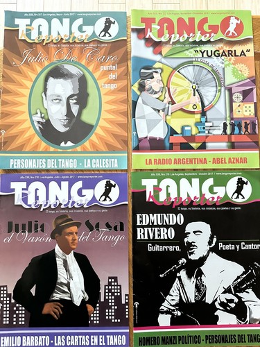 Tango Reporter Magazine (2017 & 2019, SPANISH): Lot of 4, History ...