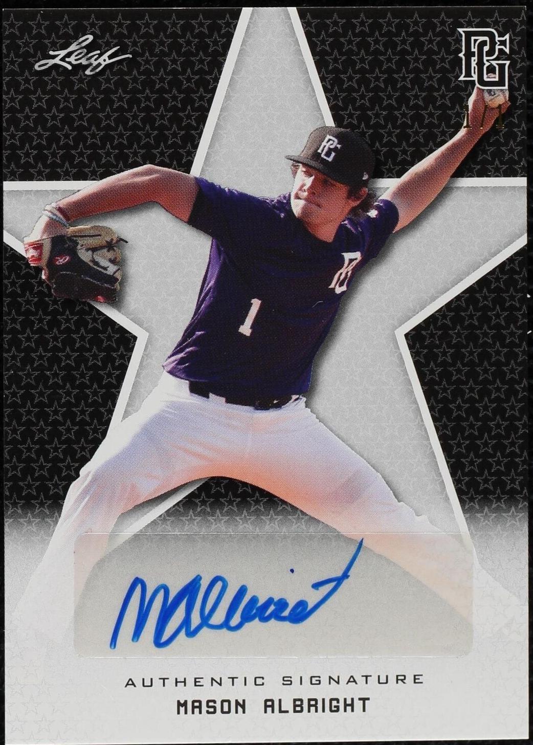 2020 Leaf Perfect Game National Showcase - Mason Albright #BA-MA1 Pre ...