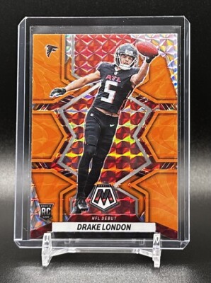 2022 Drake London Panini Mosaic Orange Reactive Prizm NFL Debut #275 ...