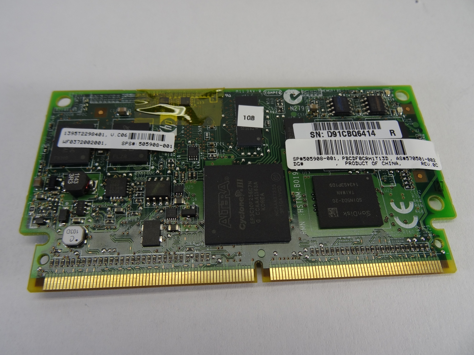 HP SMART ARRAY P410 P411 1GB FLASH BACKED WRITE CACHE FBWC MEMORY ...