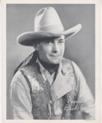 BUCK JONES-ORIGINAL PHOTO-LINEN FINISH-PORTRAIT-WESTERN-FACSIMILE ...