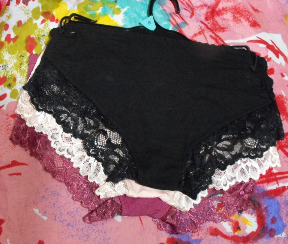 3 NEW PRIMA VALENTINA 854132 DMVE I'M SO SOFT RAYON LACE LEGS HIPSTER ...