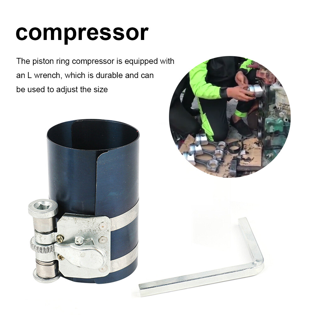 Piston Ring Compressor Removal Ratchet Type Clamp Remover with Pliers ...