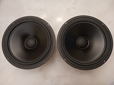 1pr new peerless 8” P21WO-39 woofers 16 ohm poly cone cast frame rubber ...