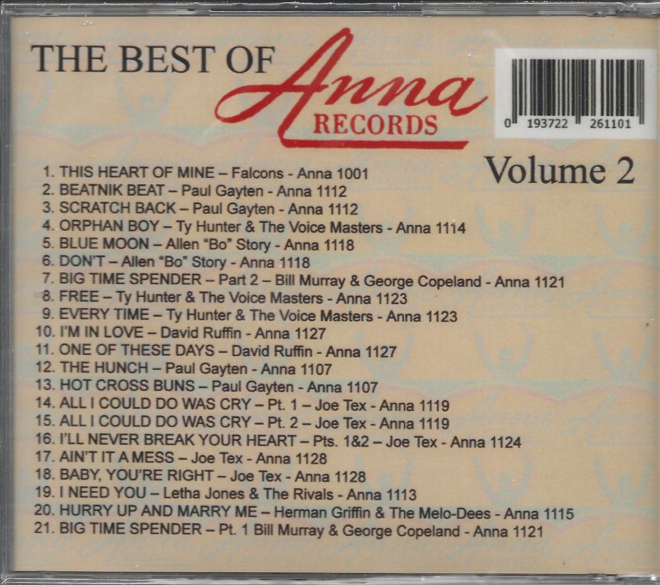 ANNA RECORDS CD - BEST OF VOL 2 BRAND NEW 193722261108| eBay