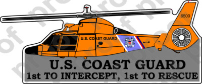 STICKER USCG COAST GUARD HELO 1st TO RESCUE | eBay