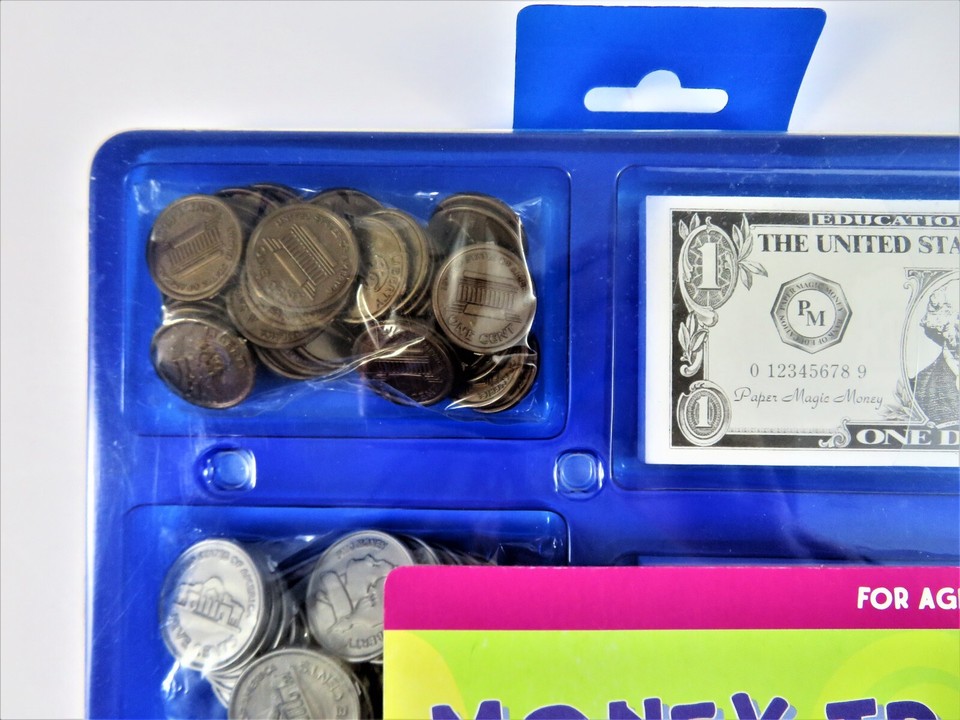 Learning Playground Toy Money Tray Coins Currency Set Interactive ...