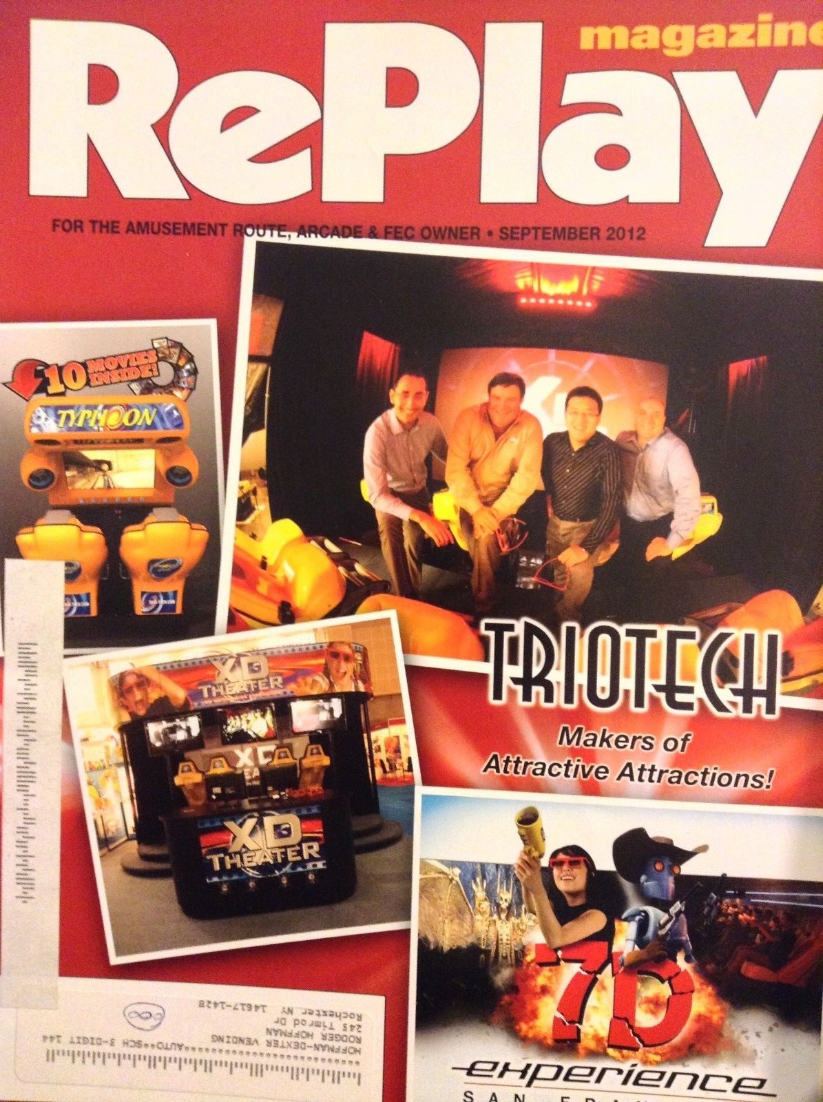 RePlay Arcade Magazine Triotech Attractions September 2012 012118nonrh ...