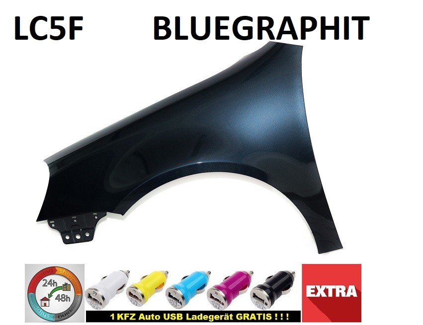 VW Golf 5 V 1K1 Kotflügel LC5F BLUEGRAPHIT NEU 03-09 links neu lackiert ...