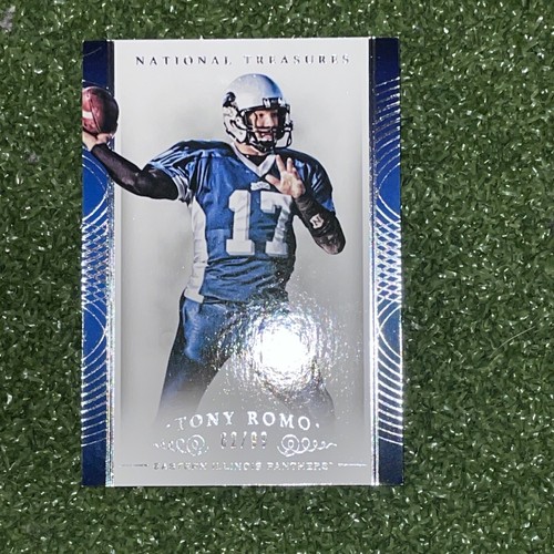 2015 Panini National Treasures College Tony Romo Eastern Illinois #62/ ...