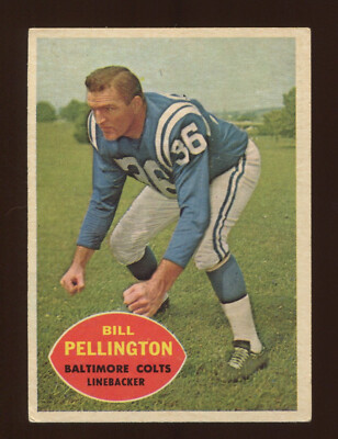 1960 Topps #8 Bill Pellington RC Colts | eBay