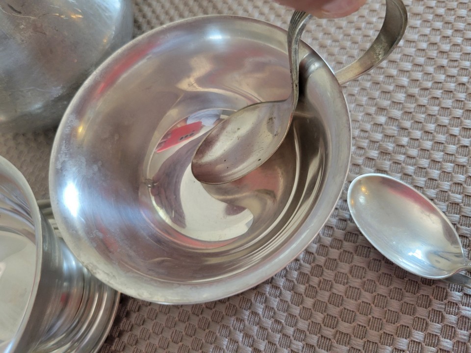 Reed & Barton Paul Revere Design Silverplate Desert Bowls 1x Sterling ...