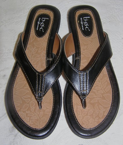 BOC Born Concept Sandals / Thongs / Flip Flops - Womens Size 8 - Black ...