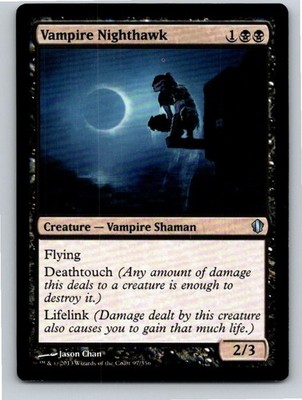 Magic the Gathering Vampire Nighthawk Commander 2013 MTG Free Shipping ...