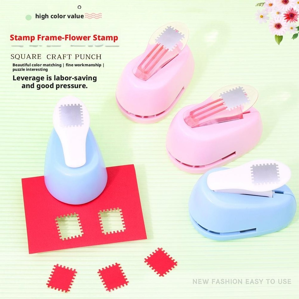 Embossing Machine Stamp Shape Craft Punch Round Hole Punch Toothed ...
