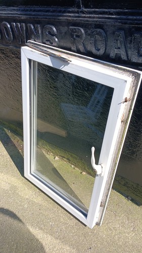 Window White Rectangular Upvc used Ideal For Shed No Outer Frame 56 X ...