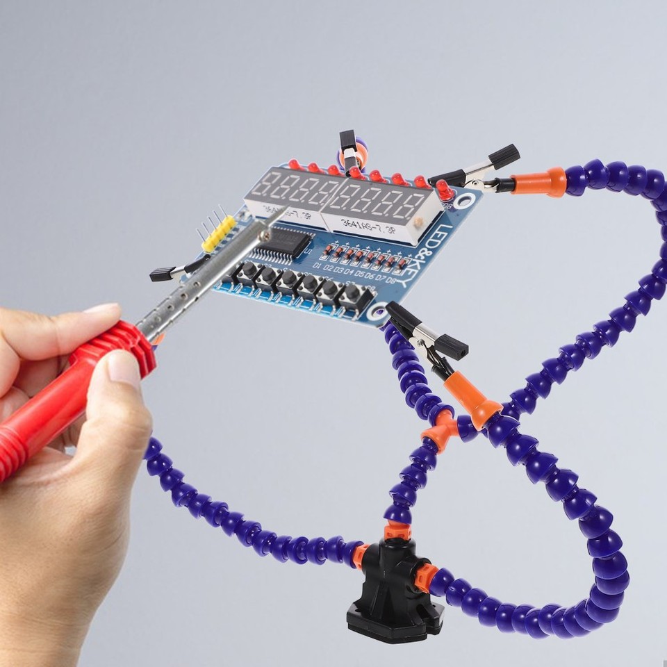Third Hand Soldering Stations Adjustable Tool Pcb Circuit Board Holder ...