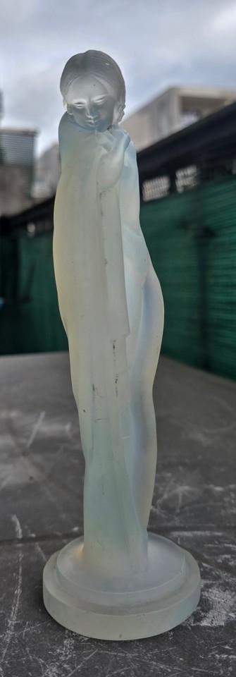 ETLING/LUCILLE SEVIN FIGURINE VERRE OPALESCENT ART DECO ISADORA DUNCAN ...