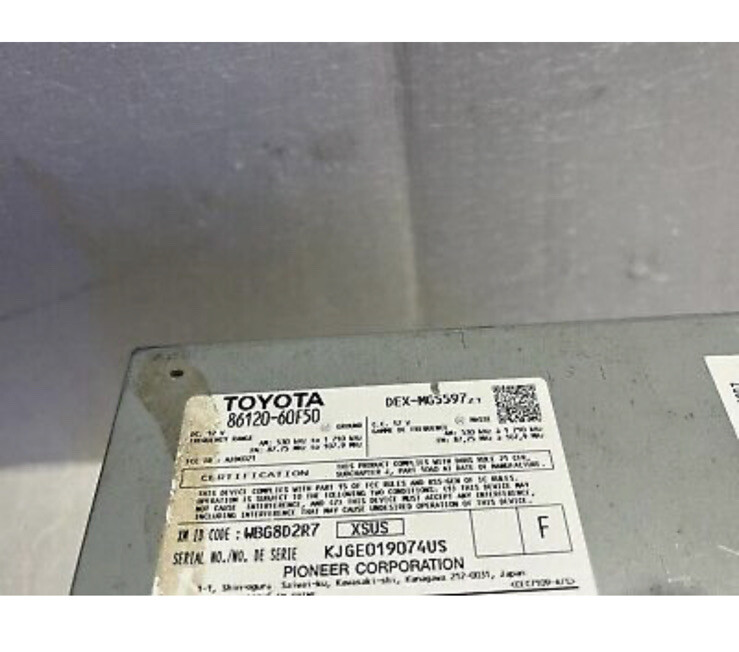 Audio Equipment Radio Receiver ID P1874 86120-60f50 Fits 10-13 Lexus ...