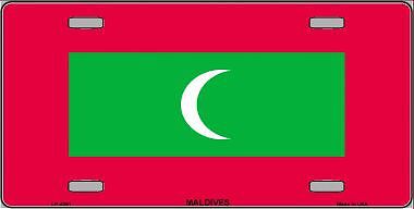 Maldives Flag Metal Novelty License Plate Tag LP4091 | eBay