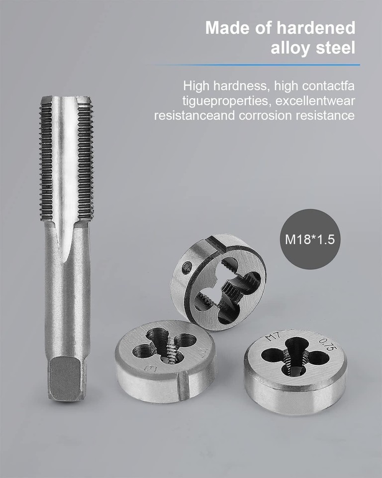 110 PCS Metric Tap and Die Set, M2-M18 Rethreading Kit for Making Screw ...