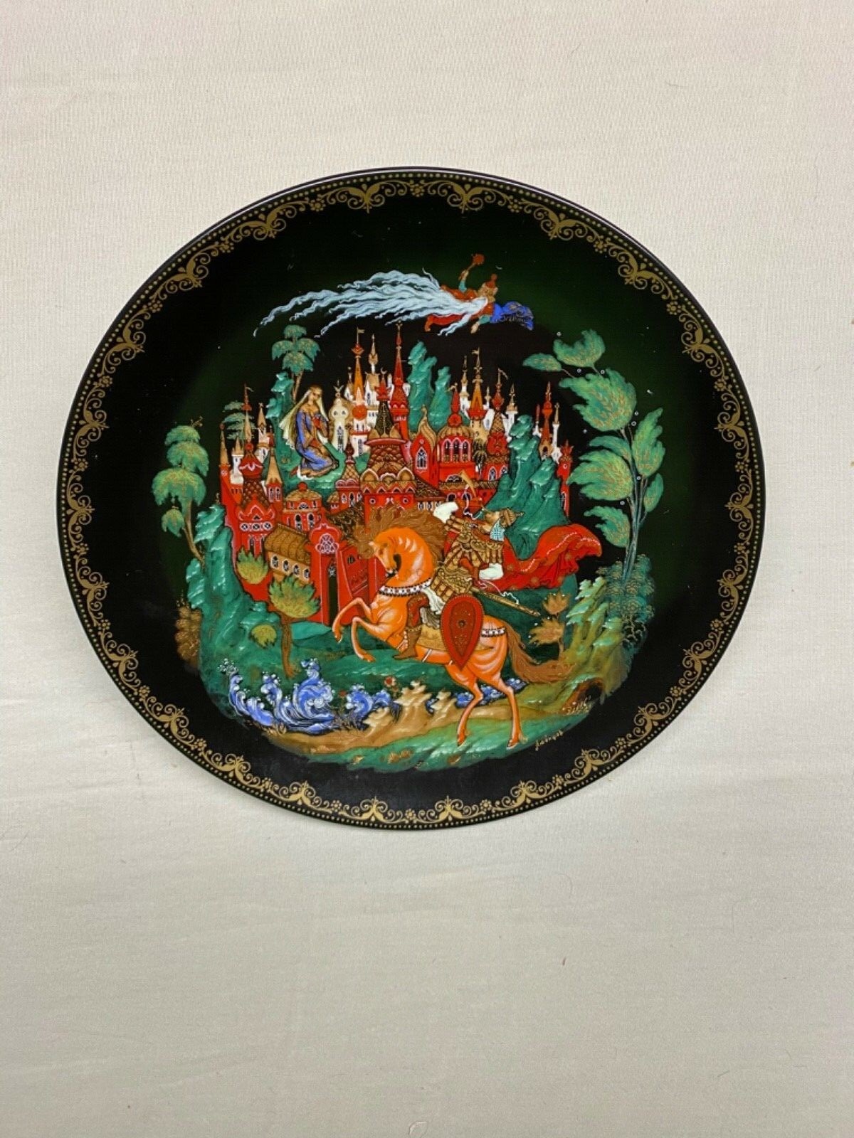 Bradford Russian Legends Fairy Tales Palekh Art Studios Tianex Plate 1988 | eBay