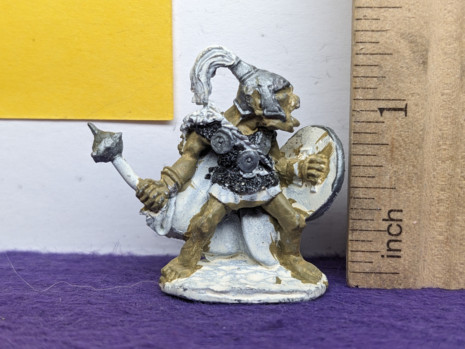 Ral Partha FT015 Orc Bodyguard w/ Mace of Thunder and Shield Metal ...