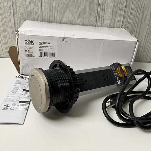 Rok Hardware Waterproof 2 Plug Port Pop Up Power Bar Outlet Receptacle ...