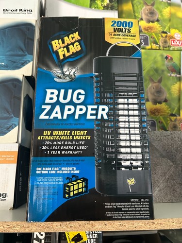 NEW Black Flag Bug Zapper Electric Plug In Insect Killer Half Acre BZ ...