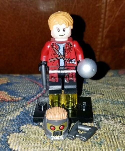 LEGO Marvel Star Lord Guardians of The Galaxy Starlord Minifigure 76019 ...