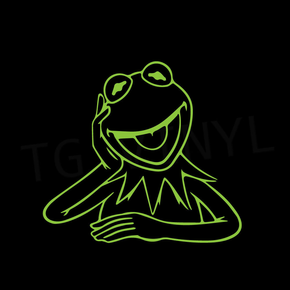 6" KERMIT Vinyl Decal Sticker Car Window Laptop Muppet Puppet Frog | eBay