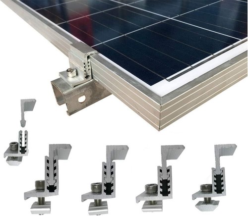 Smarkey Solar Panel Assembly Mounting Z Bracket Kits 4 Units Adjustable 761460529646| eBay