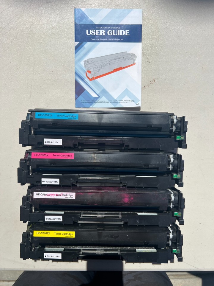 High Yield Laser Toner Cartridges for HP M281 Printer (4 total - 1B, 1C ...