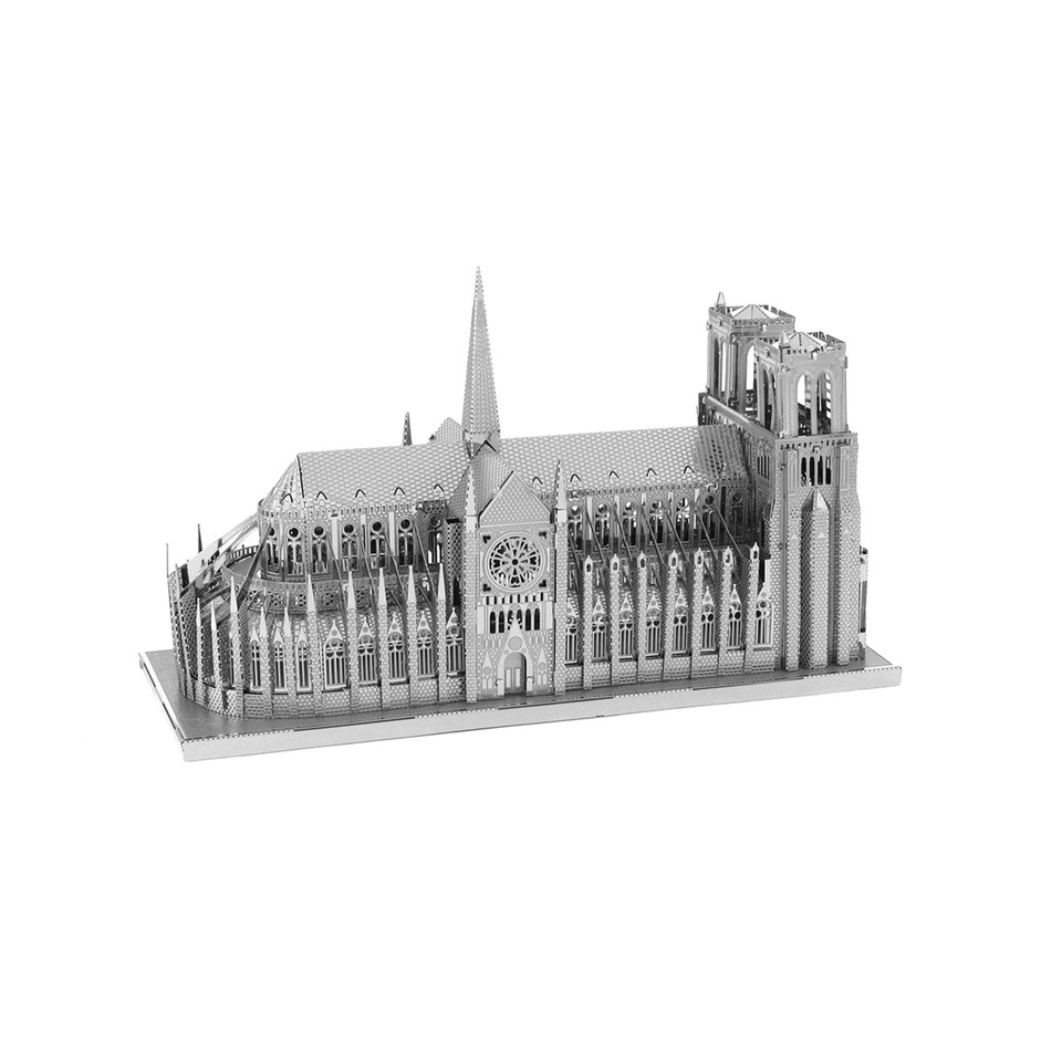 Fascinations ICONX NOTRE DAME de PARIS 3D Metal Earth Steel Laser Cut ...