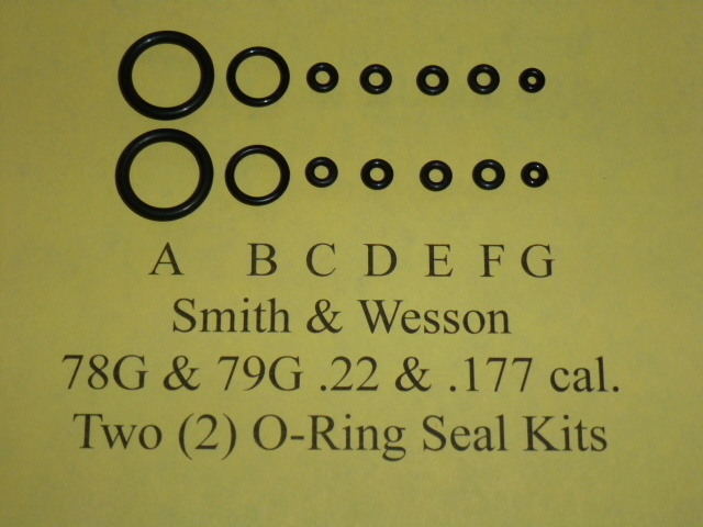 Smith & Wesson 78G 79G TWO O-Ring Seal Kits + Exploded View / Parts ...