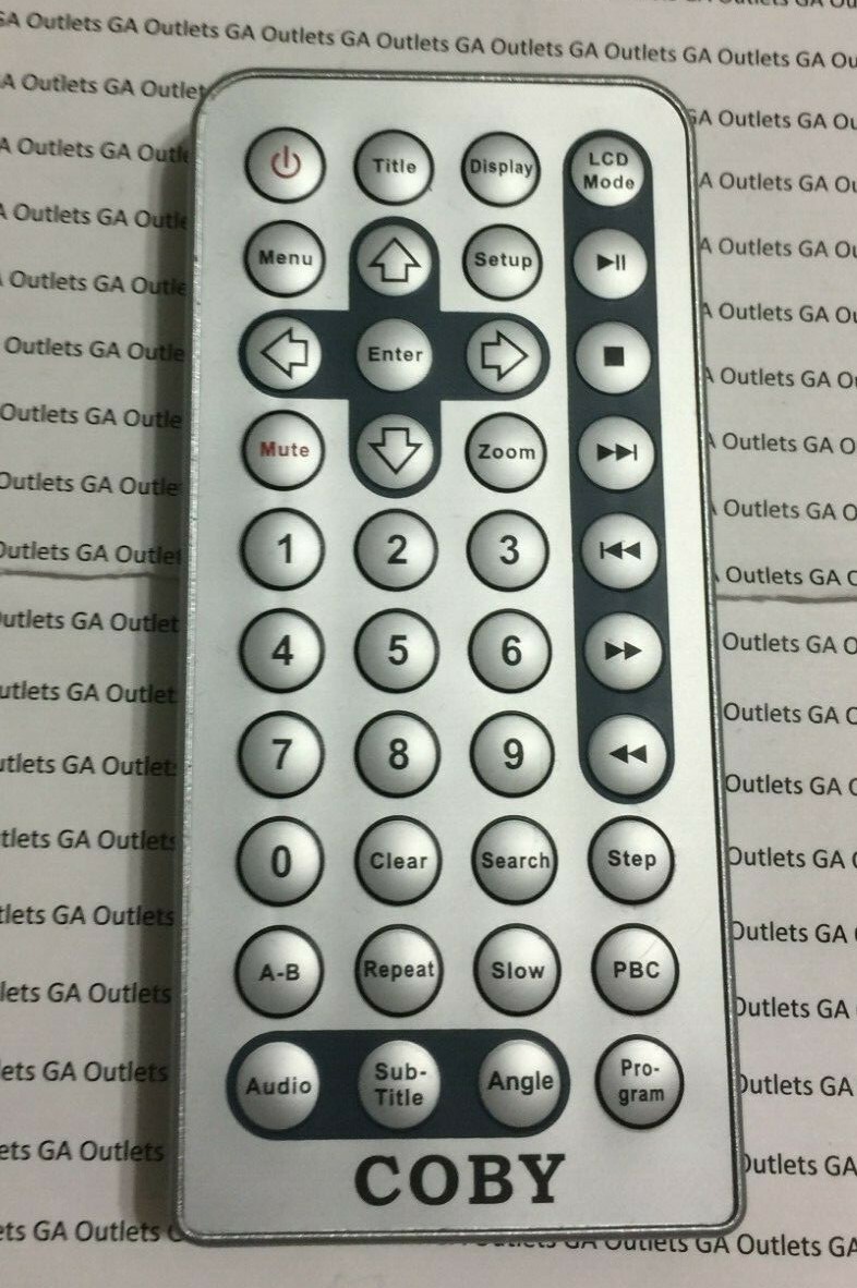 ORIGINAL COBY DVD REMOTE TFDVD8107 JX-2001 REMOTE Control ONLY | eBay