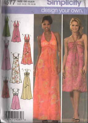 Misses Design Your Own Evening Gown, Simplicity 4577 Sewing Pattern ...