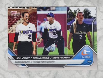 Sam Landry / Tiare Jennings / Sydney Romero 2025 AUSL Topps NOW Card 10 ...
