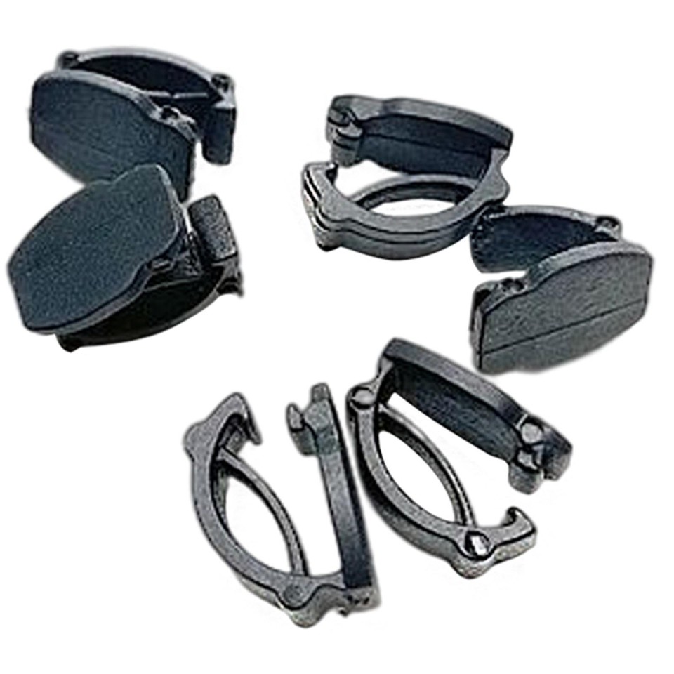 100 Pieces Stopper Ends Black Buckles Zipper Pull Cord Lock for ...