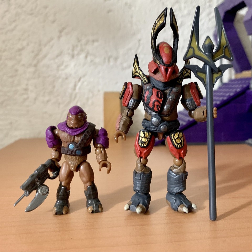 HALO MEGA CONSTRUX CUSTOM LOT HEROES *ARBITER BRUTE HONOR GUARD HERETIC ...
