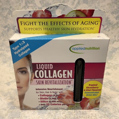 Applied Nutrition Liquid Collagen Skin Revitalization 10 Liquid Tubes ...